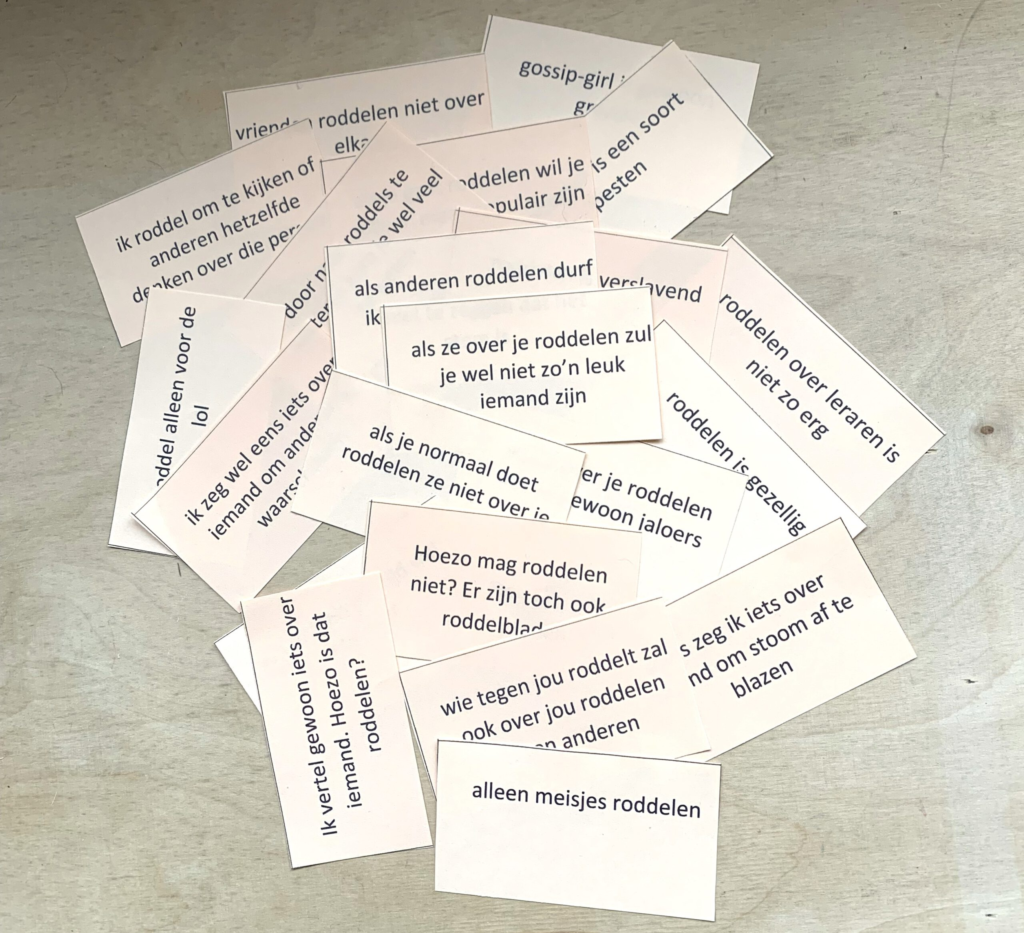 Roddelen - Positieve groepsvorming